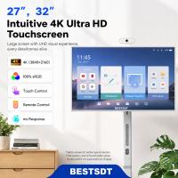 China 32 Inch Android 13 Battery Powered Mobile Smart Screen Touch Digital Signage 4K IPS 8GB 128GB for sale