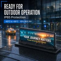 China BESTSDT-OTMP2.5 Double-Sided Taxi Roof LED Advertising Screen 960x320mm P2.5 4G IP65 for sale