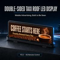China BESTSDT-OTMP2.5 Double-Sided Taxi Roof LED Advertising Screen 960x320mm P2.5 4G IP65 for sale