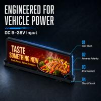 China BESTSDT-OTMP2.5 Double-Sided Taxi Roof LED Advertising Screen 960x320mm P2.5 4G IP65 for sale