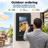China Android Windows Outdoor Ordering Kiosk Wall Mounted Terminal for Wholesale Restaurant Projects for sale