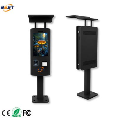 China Outdoor Restaurant Self Ordering Kiosk 32 Inch IP65 2500nits Floor Standing for Terrace Dining for sale