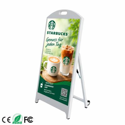China 4500nits High Brightness Outdoor LED Poster Display IP65 Sunlight Readable Digital Sign for sale