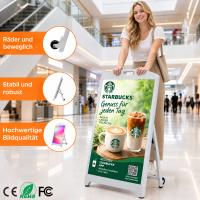 China 4500nits High Brightness Outdoor LED Poster Display IP65 Sunlight Readable Digital Sign for sale