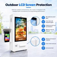 China Self-Service Ordering Kiosk Android Windows Dual System Outdoor Payment Terminal for sale