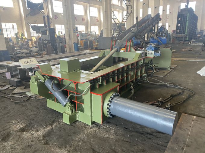 125 Ton Small Scrap Metal Baler Machine For Copper Steel Aluminum UBC Cans 4