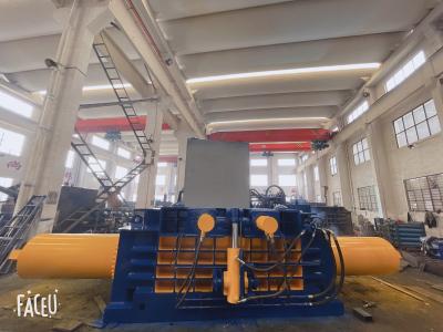 China 180KW Scrap Metal Baler Machine 800Tons Pressure PLC Control 700x700mm Bale Size for sale