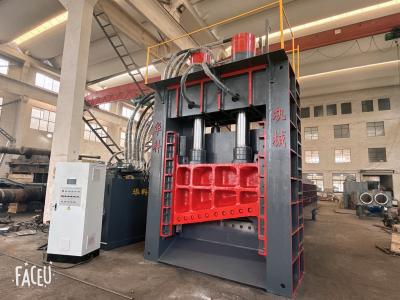 China 700 Ton Gantry Scrap Shear 7500mm Feeding Box Hydraulic Pusher for Metal Recycling for sale