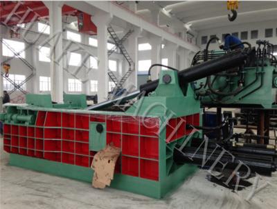 China Y81-200 Hydraulic Scrap Metal Baler 200 Ton Force with 400x400mm and 500x500mm Bale Sizes for sale