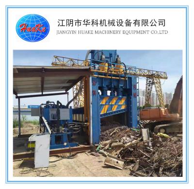 China Q91-630 Hydraulic Gantry Shear - 630 Ton Scrap Metal Cutting Machine with PLC Control for Steel Recycling for sale