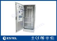 China 19 Inch Rack Outdoor Telecom Cabinets Waterproof IP55 Active Cooling With Battery Shelf for sale