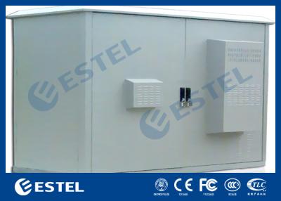 China Two Compartment Cooler Outdoor Communication Cabinets Assembled Structure IP55 for sale