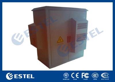 China Custom Double Wall PDU Base Station Cabinet , Outdoor 19'' Rack Enclosure for sale