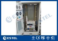 China Metal Outdoor Telecom Cabinet , Network Enclosure Cabinet With Heat Exchanger / PDU for sale