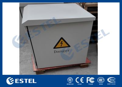 China Cooling Fans Pole Mount Enclosure Telecom Outdoor Cabinet Assembled / Welded Stucture for sale