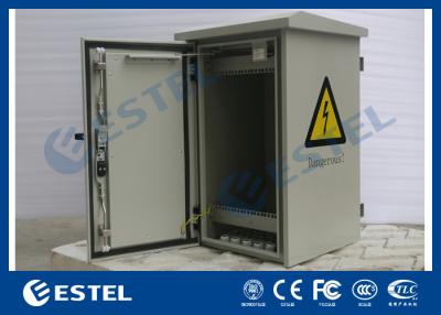 China 6U Double Wall Pole Mount Enclosure , 19 Inch Rack Cabinet Anti-Rust Paint for sale