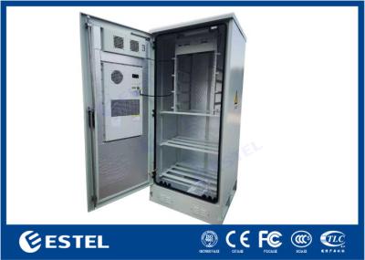 China Floor Mounted Outdoor Equipment Cabinet Single Wall 20U Waterproof 19 Inch Rack for sale