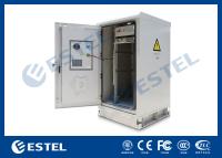 China 19 inch Galvanized Steel Outdoor Base Station Cabinet Outdoor Telecom Cabinet With DC48V for sale