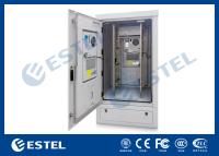 China IP55 19'' Galvanized Steel Outdoor Equipment Rack Cabinet With Cooling System / PDU for sale