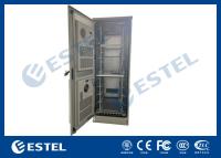 China 42U IP55 Anti Corrosion Outdoor Equipment Cabinet With Upper And Lower Compartment for sale