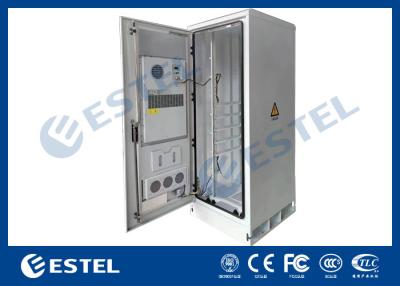 China IP55 Rated 19 Inch Rack 38U Outdoor Server Cabinet With Air Conditioner For Cooling for sale