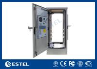 China 24U Outdoor Telecom Equipment Cabinets ET6565150-A24U With AC And Front Back Door for sale