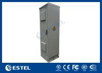 China 42U Outdoor Communication Cabinet 19 Inch Telecom Cabinet With Fan Double Door IP55 for sale