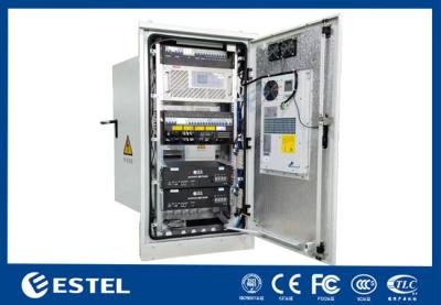 China 28U Intergrated Outdoor Power Cabinet With Rectifier System UPS Battery Energy Storage Enclosure for sale