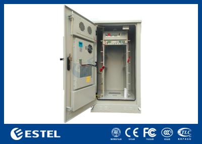 China Integrated Outdoor Battery Cabinets 19 Inch Rack Telecom Cabinet With Power Distribution for sale
