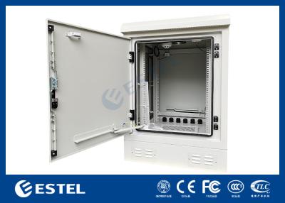 China 19 Inch Rack Outdoor Equipment Enclosure 17U Height Temperature Controlled Cabinet for sale