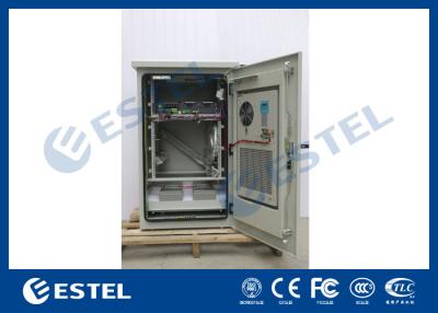 China Waterproof Sandwich Structure Outdoor Wall Mounted Cabinet With Telecom Power System And Battery for sale