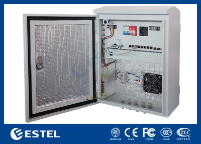 China Small Size Power Supply Enclosure With Heater , Pole Mounted Network Switch Box Model ERU0101 for sale