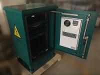 China 18U Standard 19” Rail Outdoor Telecom Cabinet / Enclosure Pole and Floor Mounted With Air Conditioner for sale