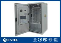 China 19U Outdoor Cabinet With Battery Shelf And Drawer For 90A Rectifier System for sale