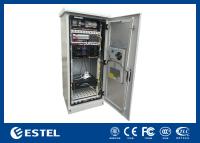 China Double Wall Floor Mounted Battery Cabinets With Monitorying Unit And PDU for sale