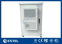 China ET8080130A-22U Outdoor Telecom Cabinet With Air Conditioner Cooling And Four Wheels for sale