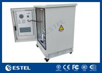 China ET8080130A-22U Outdoor Telecom Cabinet With Air Conditioner Cooling And Four Wheels for sale