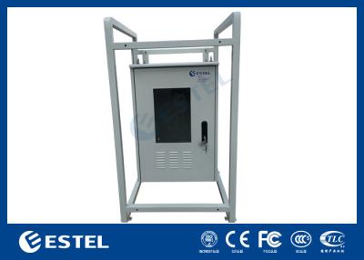 China 19inch Outdoor Telecom Equipment Cabinets IP55 Waterproof Floor Mounted Enclosure for sale
