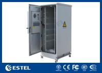 China Standard 38U Outdoor Data Cabinet With DC Air Conditioner And Wheels Easy For Moving for sale