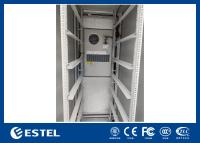 China Standard 38U Outdoor Data Cabinet With DC Air Conditioner And Wheels Easy For Moving for sale