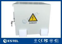 China 8U IP55 RAL7035 Outdoor Pole Mount Telecom Cabinet with Temperature Thermal Control for sale