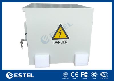 China Polyester Powder Coating Outdoor Telecom Cabinet With Two AC220V 50Hz Fans ET6060500A-9U for sale