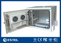 China Polyester Powder Coating Outdoor Telecom Cabinet With Two AC220V 50Hz Fans ET6060500A-9U for sale