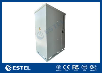 China Waterproof Three Bay Outdoor Telecom Cabinet With Fan Cooling Integrated With UPS System for sale