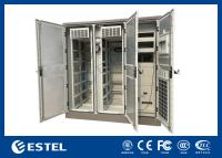 China 3 Bay Telecom Cabinet Double Layer Galvanized Steel Air Conditioner Cooling System for sale