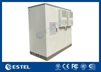 China 3 Bay Telecom Cabinet Double Layer Galvanized Steel Air Conditioner Cooling System for sale