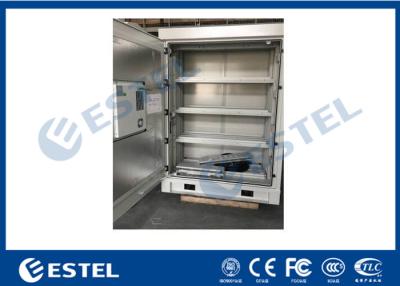China Four Shelves Outdoor Battery Cabinet IP55 Waterproof With Emergency Cooling for sale
