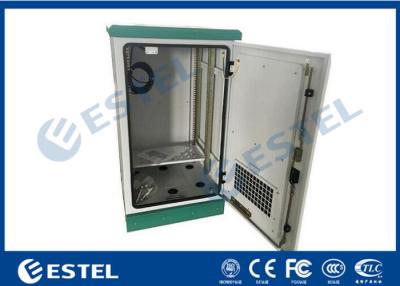 China Fan Type Outdoor Telecom Cabinet Waterproof Anti - Corrosion With Galvanized Steel Material for sale
