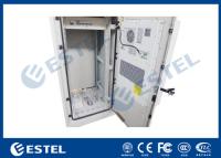 China 27U 19 Inch Rack Outdoor Communication Cabinets With Front And Rear Door for sale