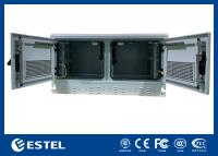 China Two Compartment Weatherproof Outdoor Cabinet For Telecom Equipment With High Anti-Corrosion Performance And IP55 Protection for sale